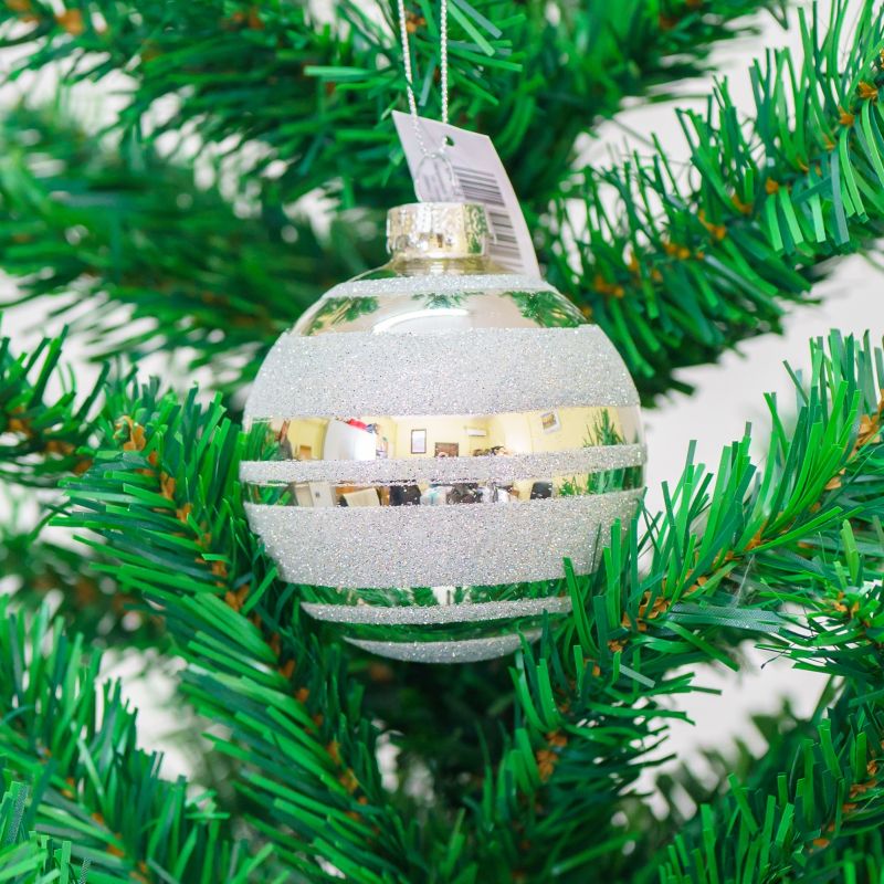 Коледни топки за декорация на елха, диаметър 8см, различни видове